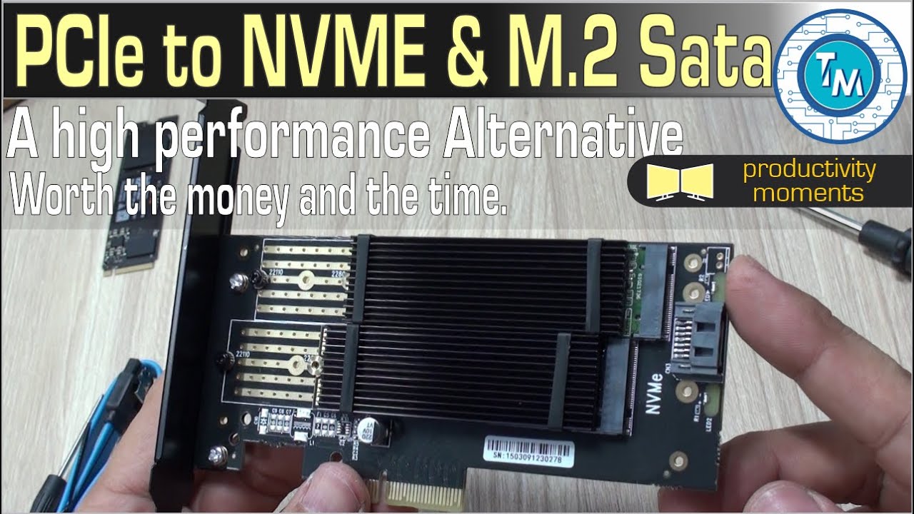 NVME and M.2 SATA drives via PCIe adapters, the experience, performance ...